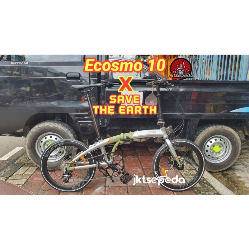 Jual Sepeda Lipat Element Ecosmo 10 Save The Earth | Shopee Indonesia