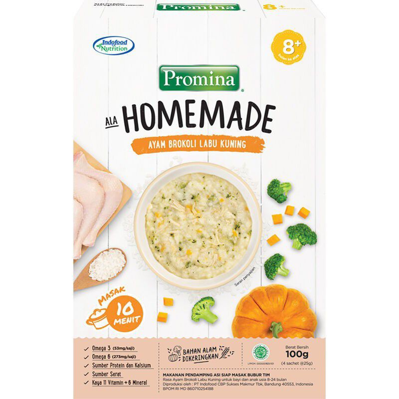 Jual PROMINA HOMEMADE 8+ Salmon kentang wortel 100gr | Shopee Indonesia