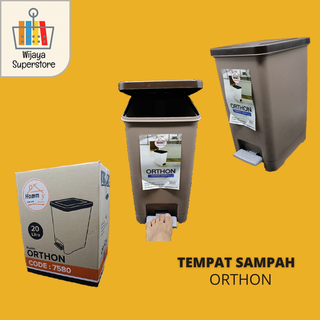 Jual Tempat Sampah Orthon - Tempat Sampah Injak Hommy | Shopee Indonesia