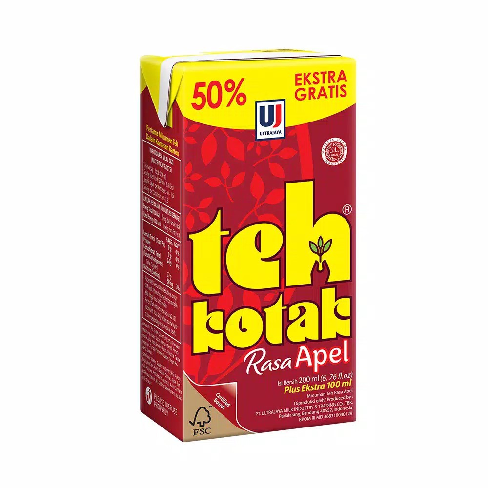 Jual Teh Kotak Rasa Apel 300 ml | Shopee Indonesia
