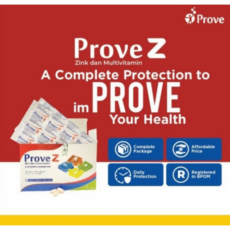 Jual ECERAN Prove Z Zinc Multivitamin C Z E B1 B6 B12 Kalbe Vitamin ...