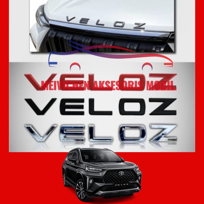 Jual EMBLEM KAP MESIN TULISAN KAP MESIN TOYOTA ALL NEW VELOZ 2021 ...