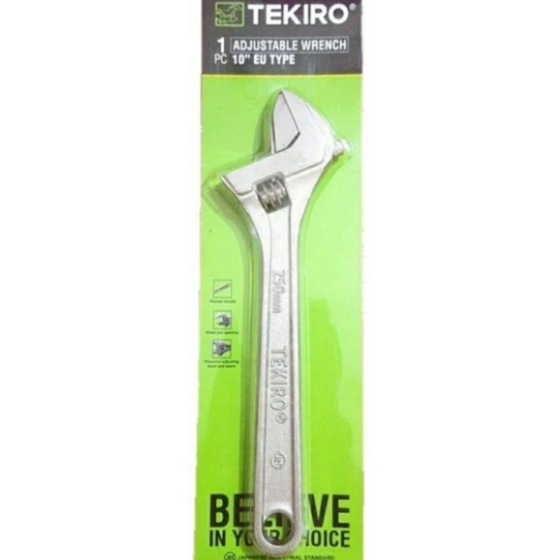 Jual Kunci Inggris 10 inch Tekiro / Adjustable Wrench Tekiro 250 mm ...