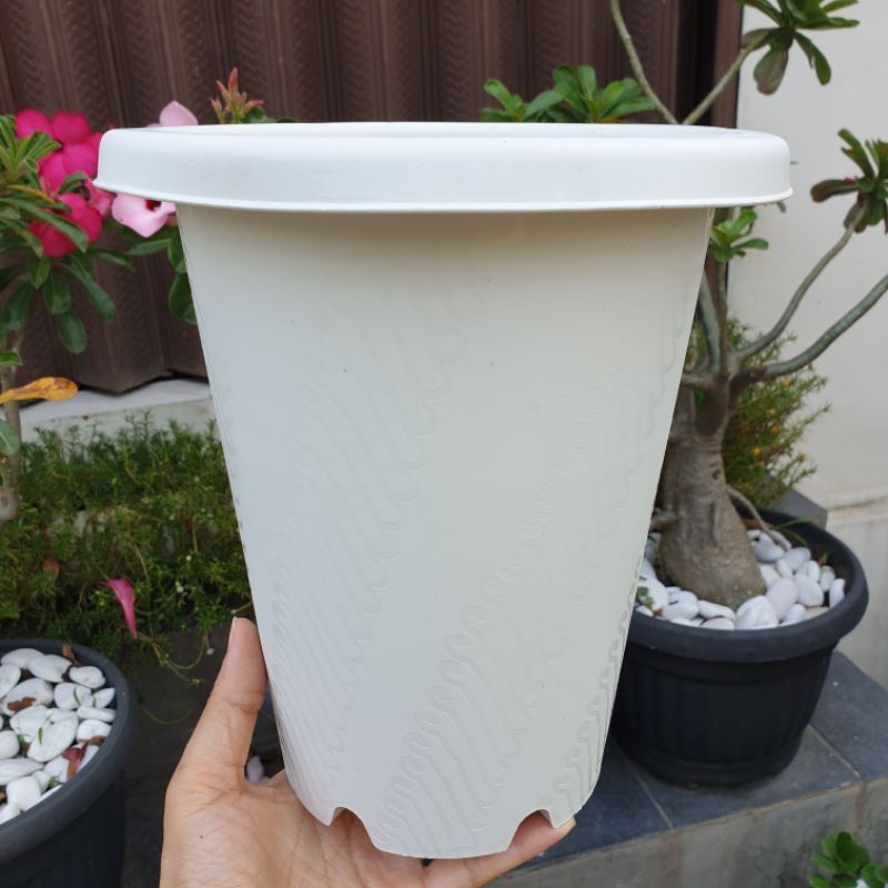 Jual Pot Tinggi 18 Motif Batik Mirip Pot Yogap 18 Tebal Murah Harga ...