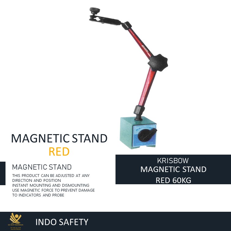 Jual PENYANGGA MAGNET UNTUK DIAL INDICATOR/MAGNETIC STAND RED 60 Kg ...