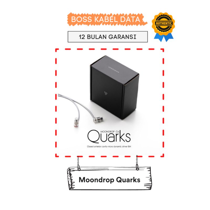 Jual Moondrop QUARKS 6mm Micro Dynamic Driver HiFi In Ear Earphone Bass ...