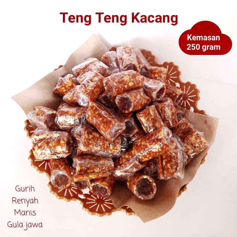 Jual TENG TENG KACANG MANIS GULA JAWA ORIGINAL | TING TING BULAT KHAS BANYUMAS kemasan 200 gram ...