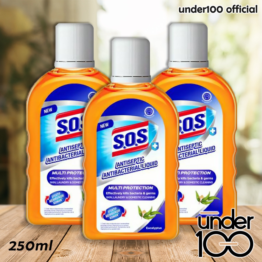 Jual Under100 SOS Antiseptic Liquid | Antiseptik | Cairan Anti Kuman ...
