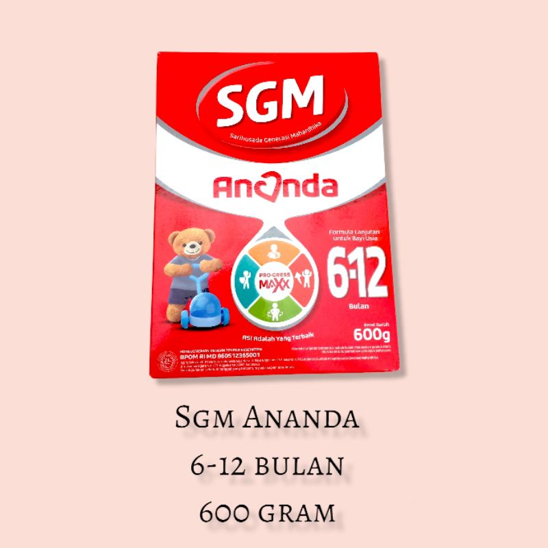 Jual SGM ANANDA 6-12 BULAN 600GR | Shopee Indonesia