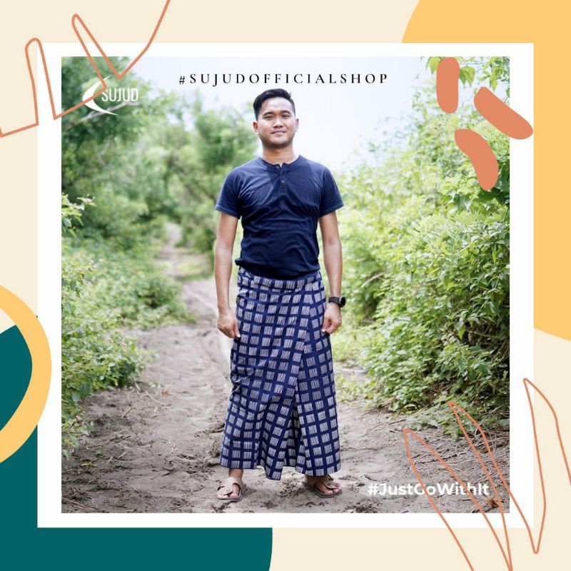 Jual Sarung Modern Exclusive by SUJUD Indonesia| Design Sashiko Japan X ...