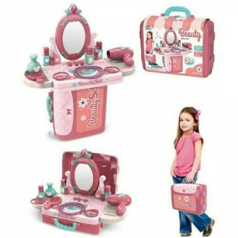 Jual Beauty playset 3in1 Mainan make up | Shopee Indonesia