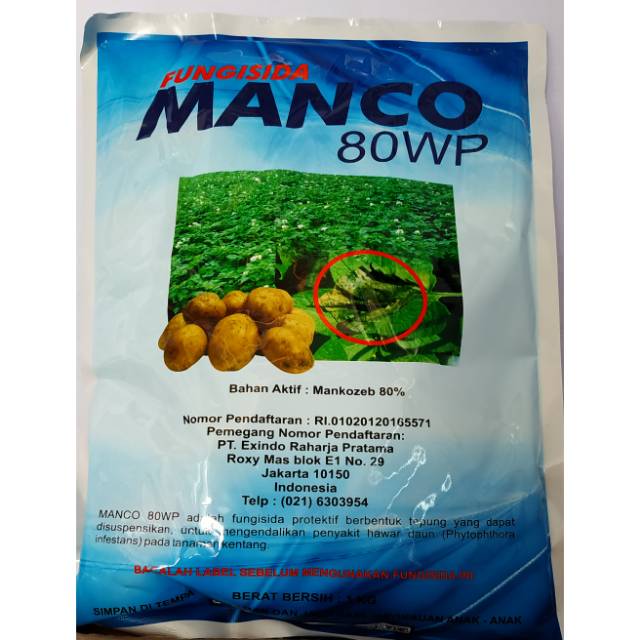 Jual Fungisida Manco 80 WP - 1kg - Mancozeb Biru | Shopee Indonesia