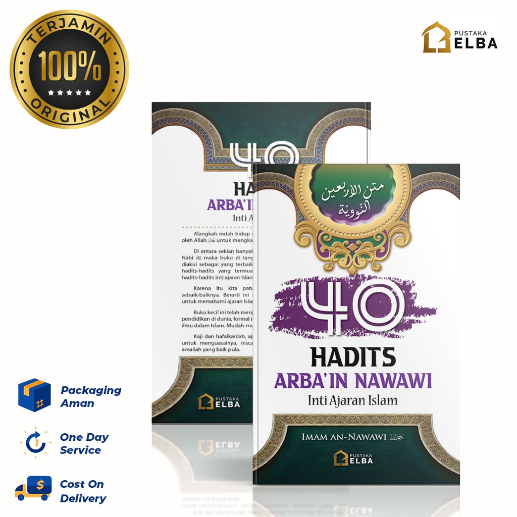 Jual Pustaka Elba - Buku 40 Hadits Arba'in Nawawi (Inti Ajaran Islam) | Shopee Indonesia