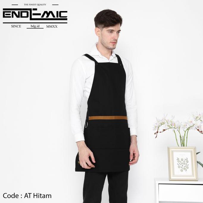 Jual Apron/Celemek Full Cotton Crossback Strep Warna Merah Endemic ...