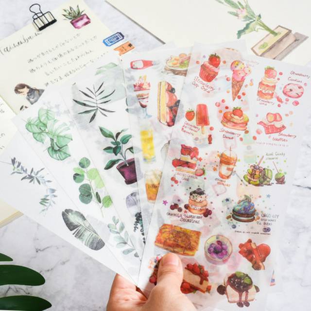 Jual [LBS] 3 lembar Sticker Set Lucu untuk Bullet Journal Diary ...