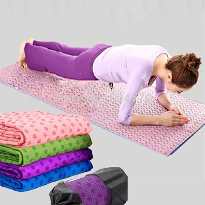 Jual Unik Yoga mat towel / matras yoga anti slip ( bonus tas ) - HOT ...