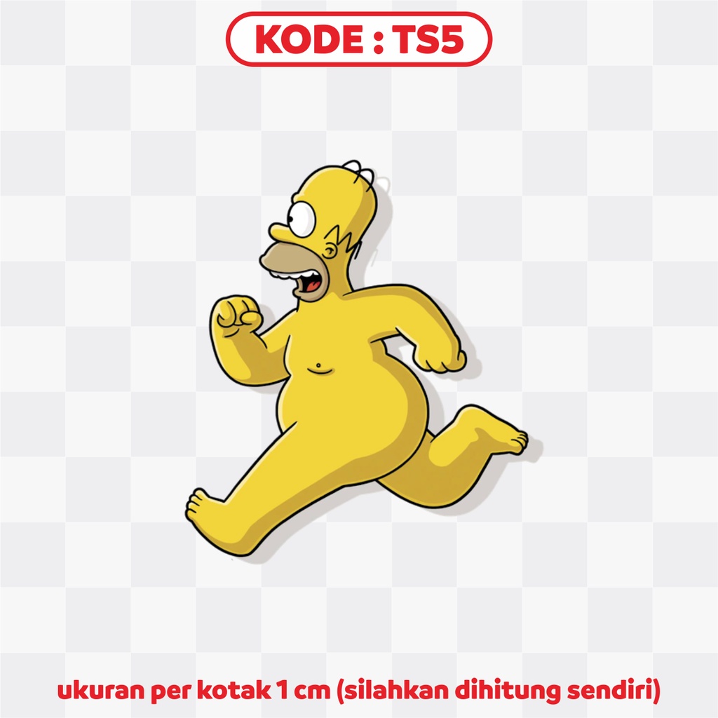 Jual Sablon Setrika | Sticker Kain Simpsons | Stiker Baju - The ...