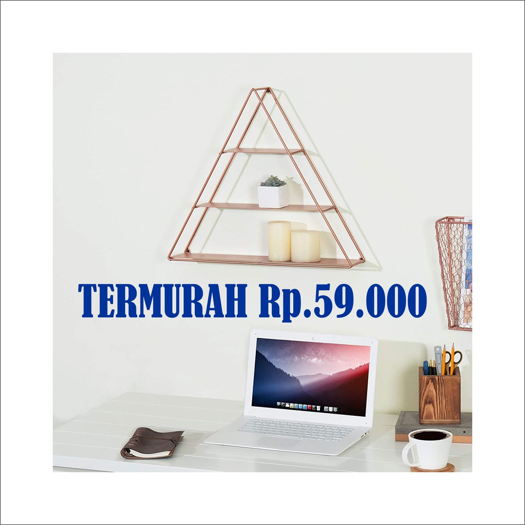Jual Rak Dinding Segitiga Susun 3 - Rak Dinding - Dekorasi Dinding ...