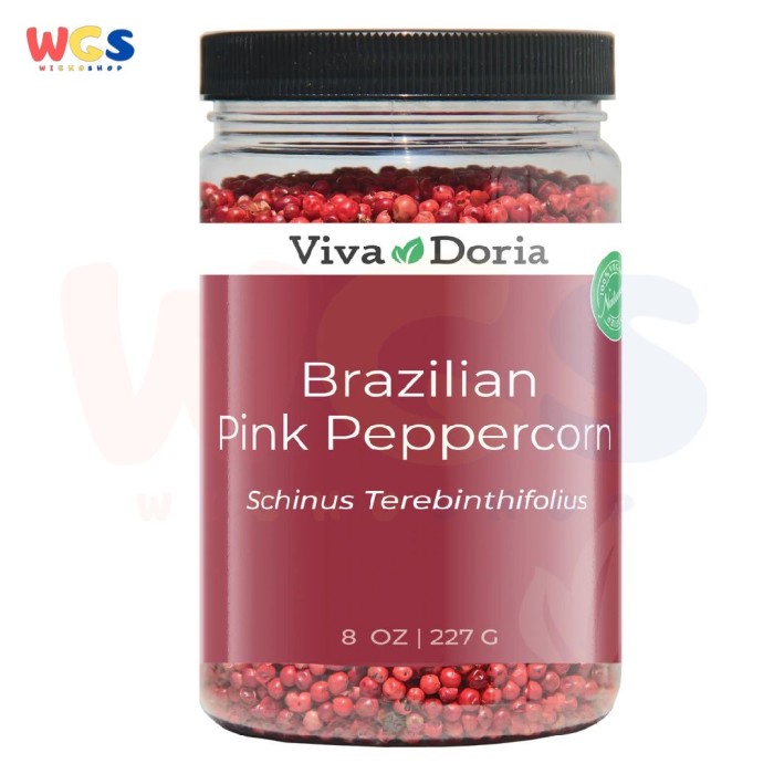 Jual Viva Doria Brazilian Pink Peppercorn Whole Pink Pepper 8 Oz 227G ...