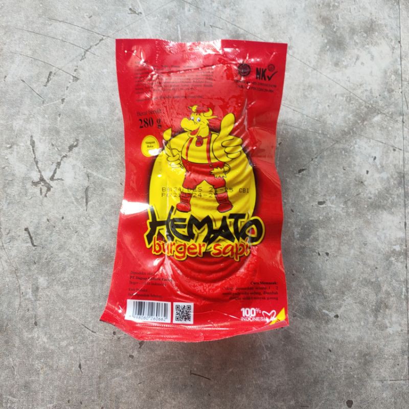 Jual HEMATO BURGER SAPI 20s 280gr | Shopee Indonesia