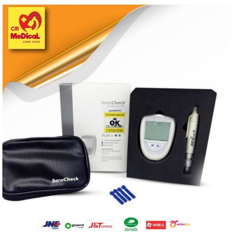 Jual Alat Benecheck 3in1 GCU -Tanpa strip - Alat Test Darah | Shopee ...
