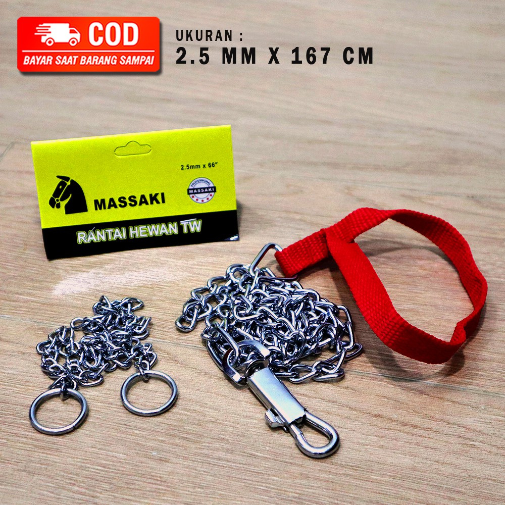 Jual RANTAI ANJING / RANTAI HEWAN STAINLESS 2,5 MM x 1,6 METER | Shopee Indonesia