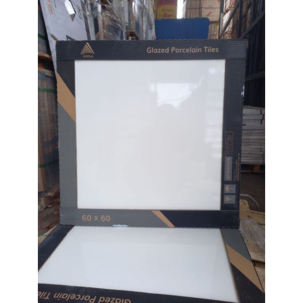 Jual GRANITE LANTAI 60X60 VITERY WHITE / POLOS PUTIH / GLOSSY / ARNA ...