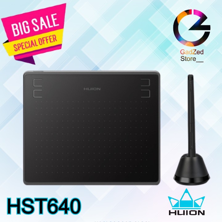 Jual Huion HS64 / HST640 Graphic Drawing Pen Tablet Android PC alt ...