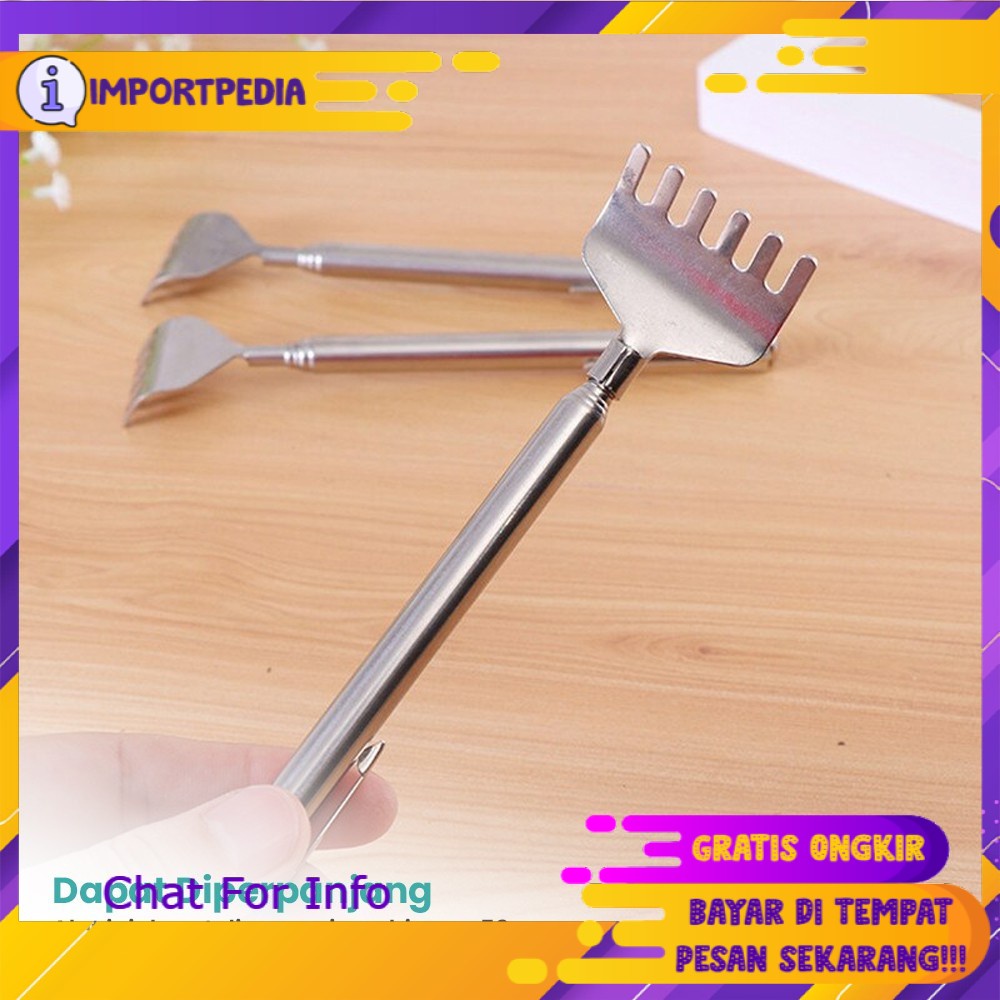Jual Alat Garuk Teleskopik Penggaruk Punggung Stainless Steel | Shopee ...