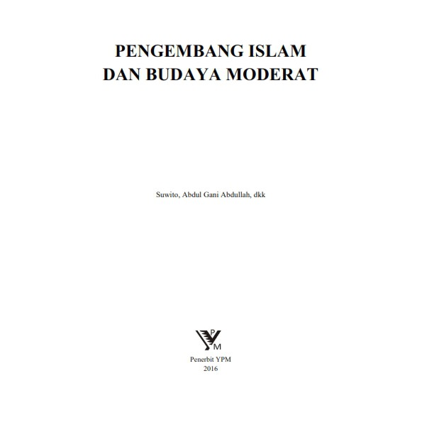 Jual Pengembang Islam dan Budaya Moderat | Shopee Indonesia