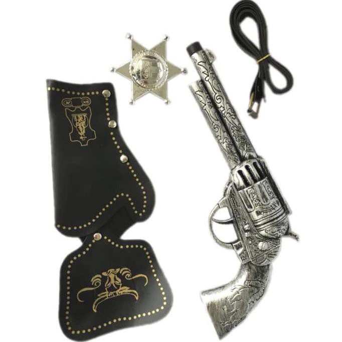 Jual COWBOY GUN SET halloween props cowboy COSTUME WEAPON pistol cowboy ...