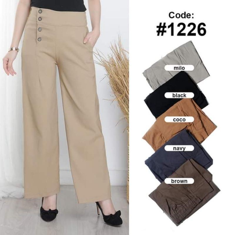 Jual (COD) KULOT KANCING //KULOT crepe //KULOT TERBARU ukuran ALLSIZE ...