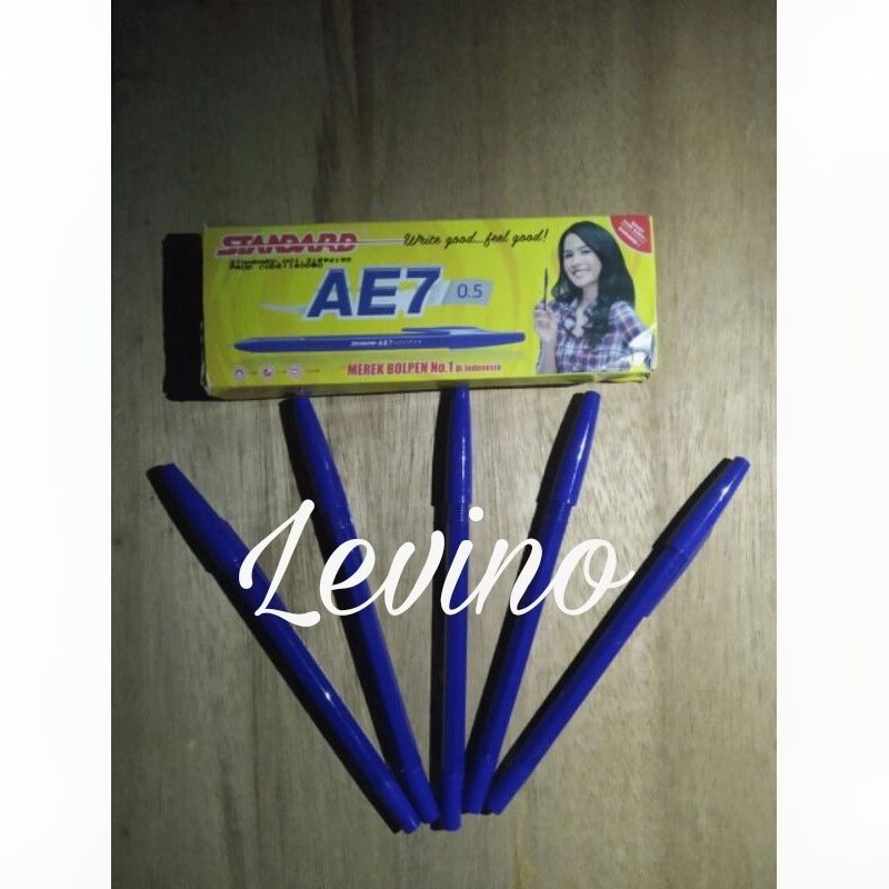 Jual Pulpen Standard AE7 warna biru | Shopee Indonesia