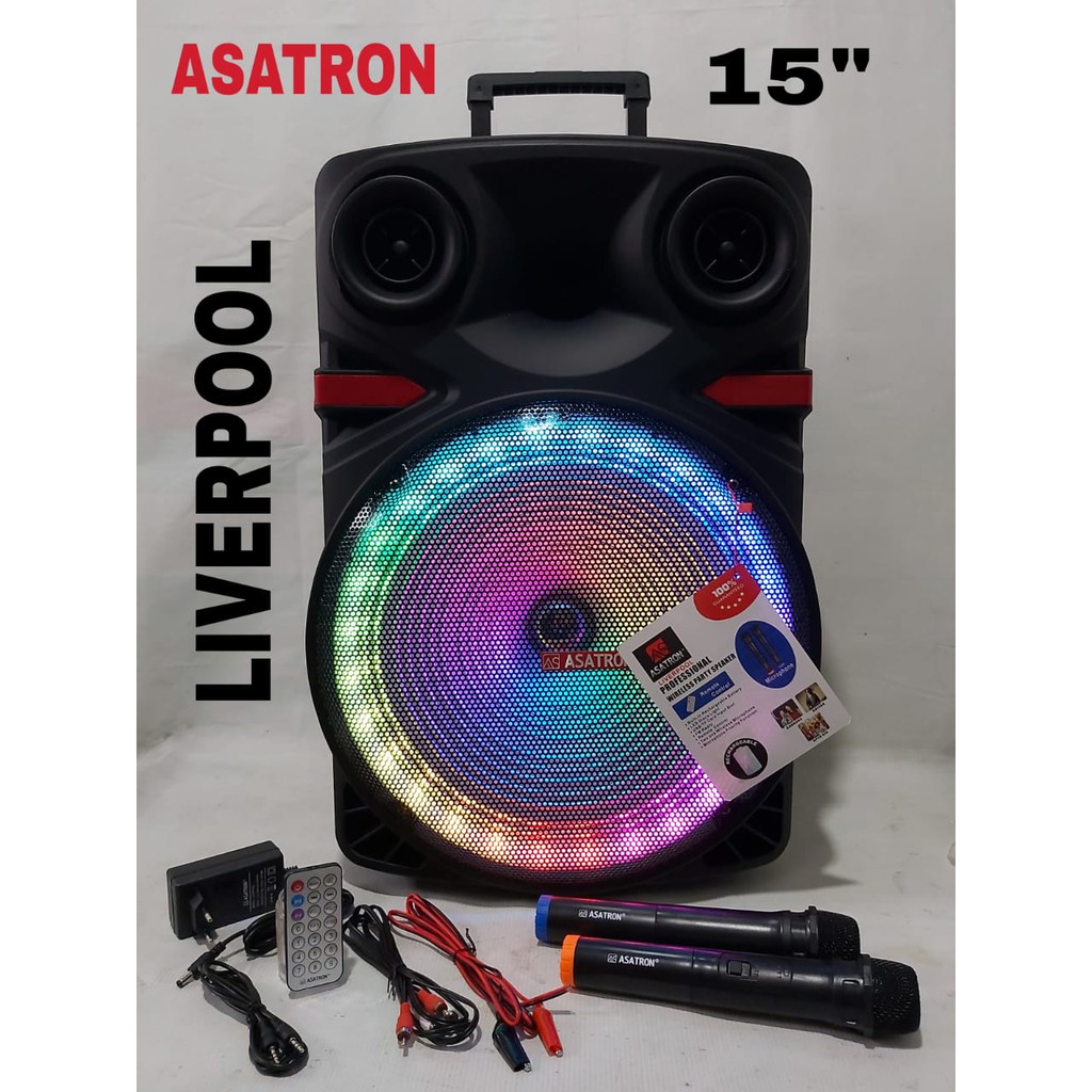 Jual SPEAKER PORTABLE MEETING ASATRON LIVERPOOL 15 INCH ORIGINAL FREE 2 ...