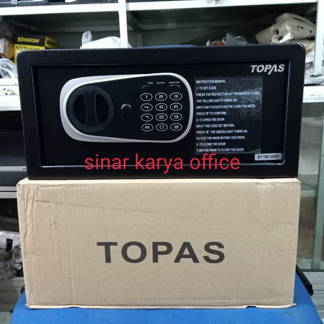 Jual Safety Box Safe Deposit Box Digital TOPAS map sertifikat bisa ...