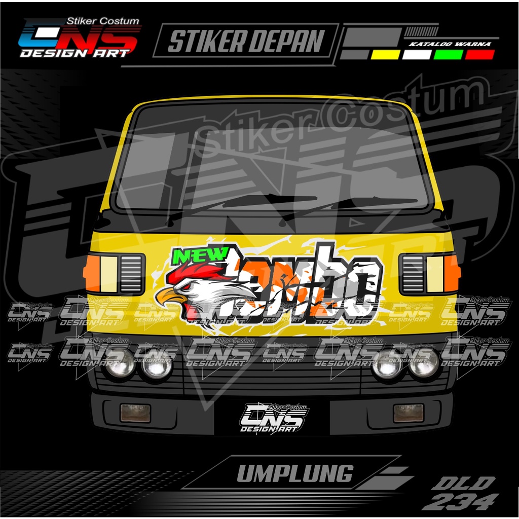 Jual Stiker Kabin Depan TRUK TEPAK / UMPLUNG NEW REMBO Custom Bisa ...