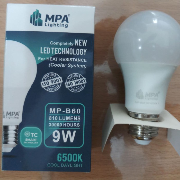 Jual Lampu LED Bohlam MPA Lighting 9 Watt PUTIH | Shopee Indonesia