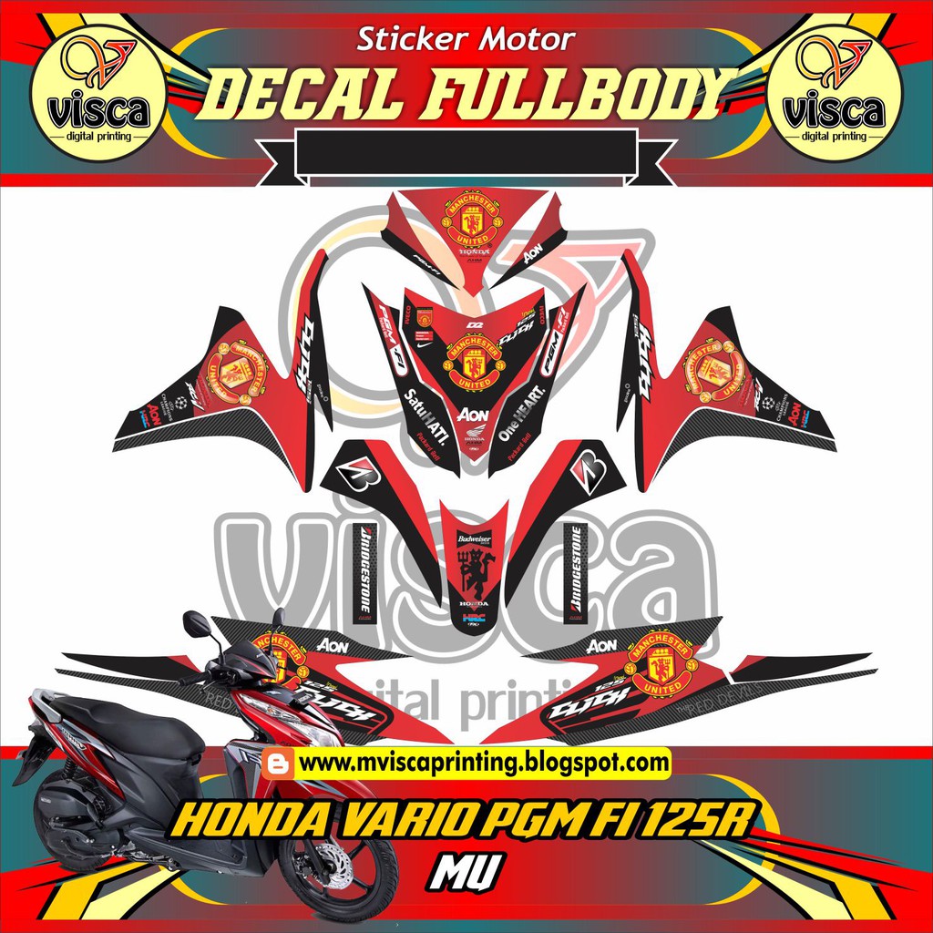Jual DECAL VARIO PGM FI 125 STIKER MOTOR FULL BODY VARIO PGM FI 125R MU ...