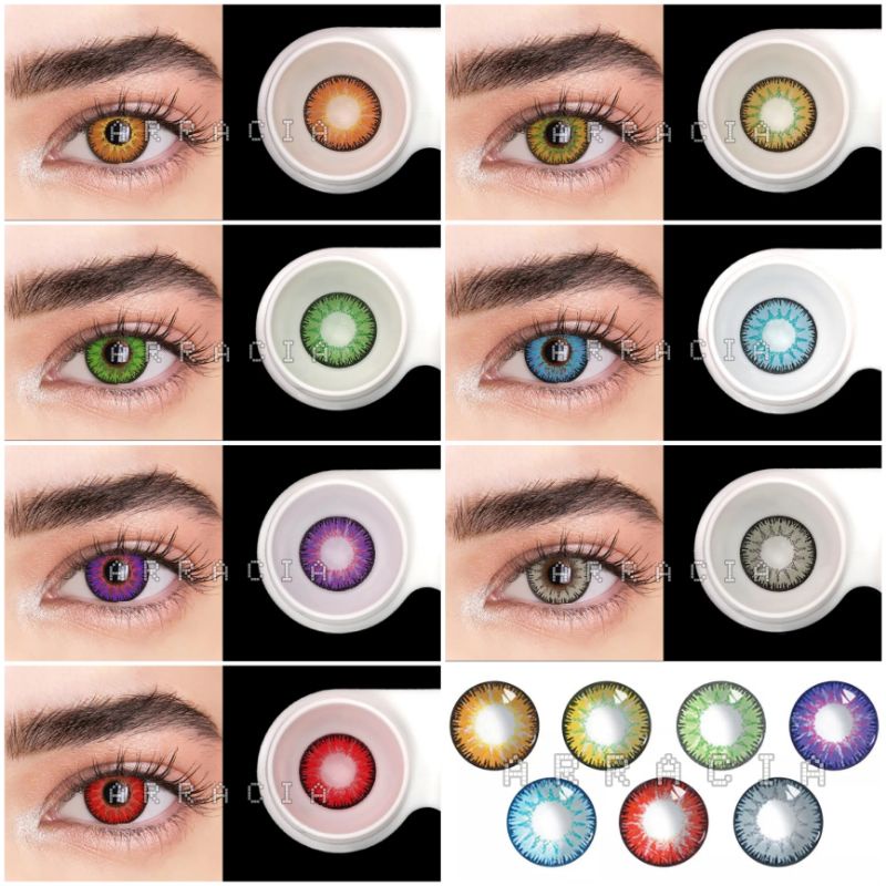 Jual Softlens Lensa Kontak Contact Lens Warna 2 Tone Cosplay Karakter ...