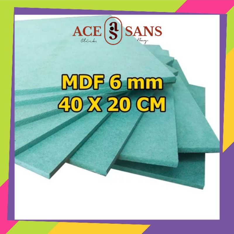Jual Papan MDF Premium Tebal 6 mm 20 x 40 cm I Papan MDF I Papan Tebal ...