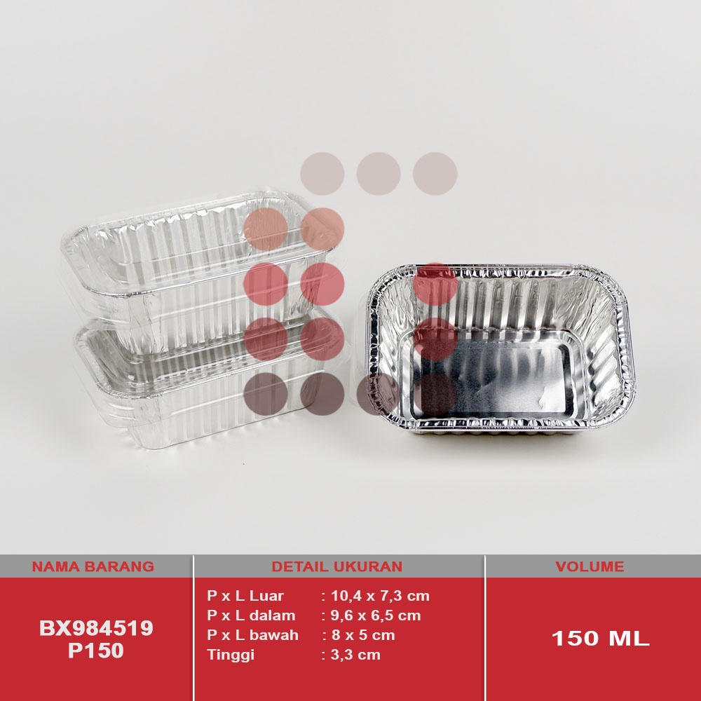 Jual Alumunium foil cup BX 984519 + tutup mika | Shopee Indonesia