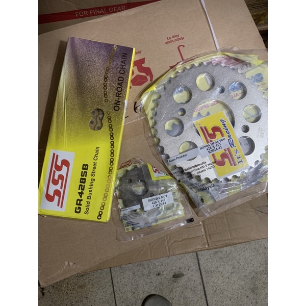 Jual gearset sss tebal 428 honda sonic | Shopee Indonesia
