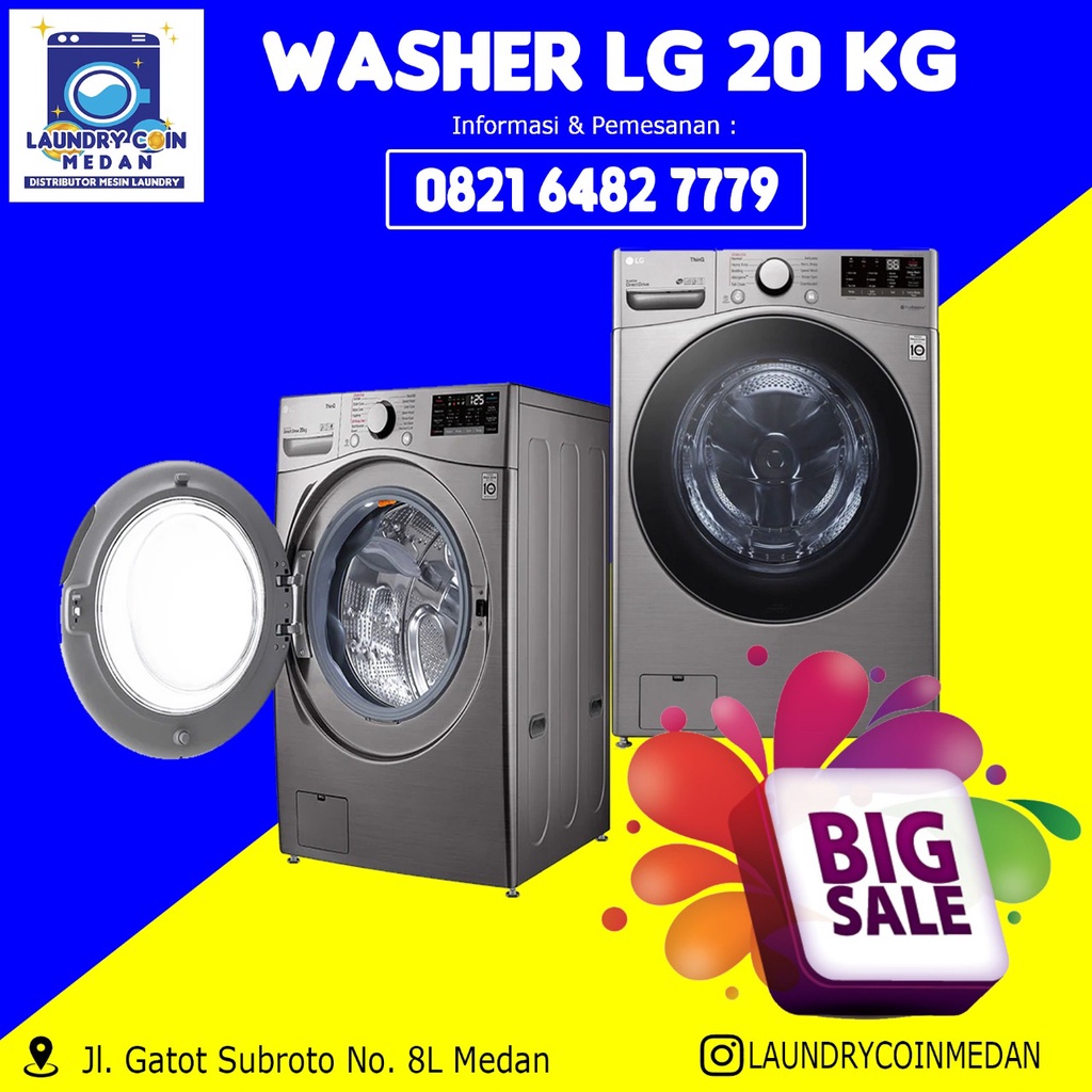 Jual WASHER LG 20 KG// MESIN CUCI LG 20 KG// MEDAN | Shopee Indonesia