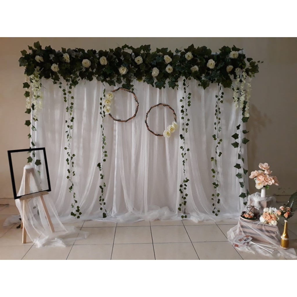 Jual Backdrop lamaran / backdrop tunangan / backdrop akad nikah ...