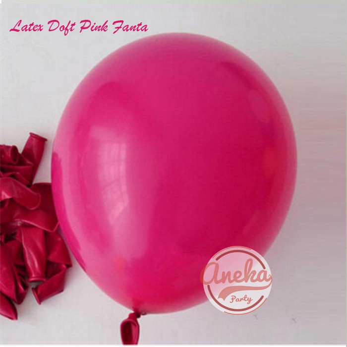 Jual Balon latex Doff Pink Tua / Balon Doff / Balon Warna Pink Fanta ...