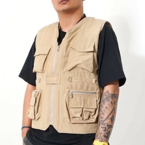 Jual ROMPI CARGO LAPANGAN MULTIFUNGSI BANYAK SAKU / VEST / TACTICAL ...
