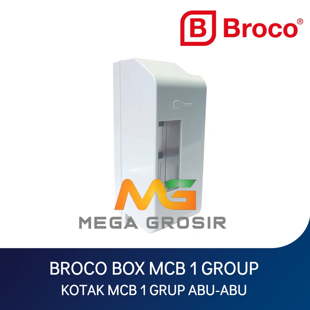 Jual Box MCB BROCO 1 Group Abu Outbow - Kotak Cricuit Breaker tempel 1 Grup Abu - abu | Shopee ...