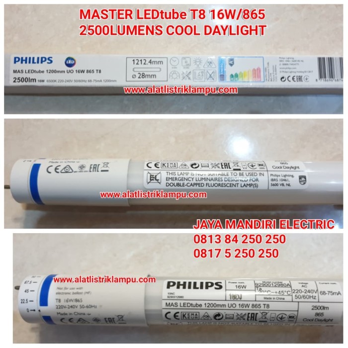 Jual TL LED MASTER PHILIPS 16W MAS LEDTUBE 16WATT 1200MM 16 WATT 865 T8 ...