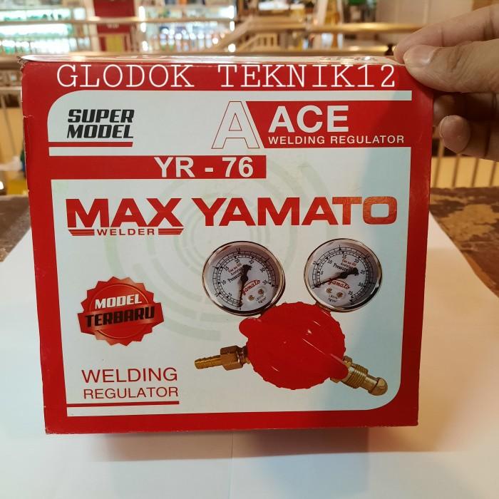Jual REGULATOR LAS ACETYLENE YAMATO / REGULATOR ACETYLINE MAX YAMATO YR 76 | Shopee Indonesia
