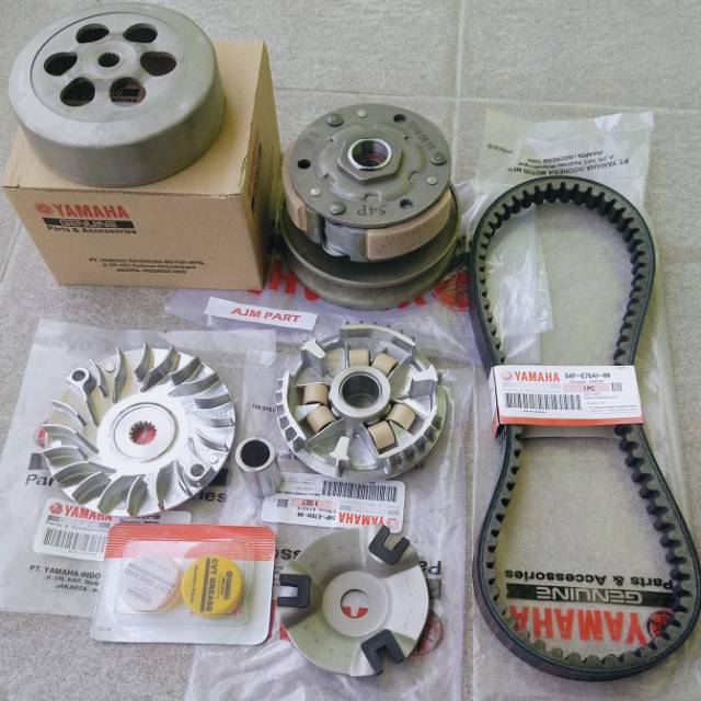 Jual Paketan pully assy cvt mio j/mio gt soul gt 115cc/x-ride 115cc fino injek 115cc sery parts ...